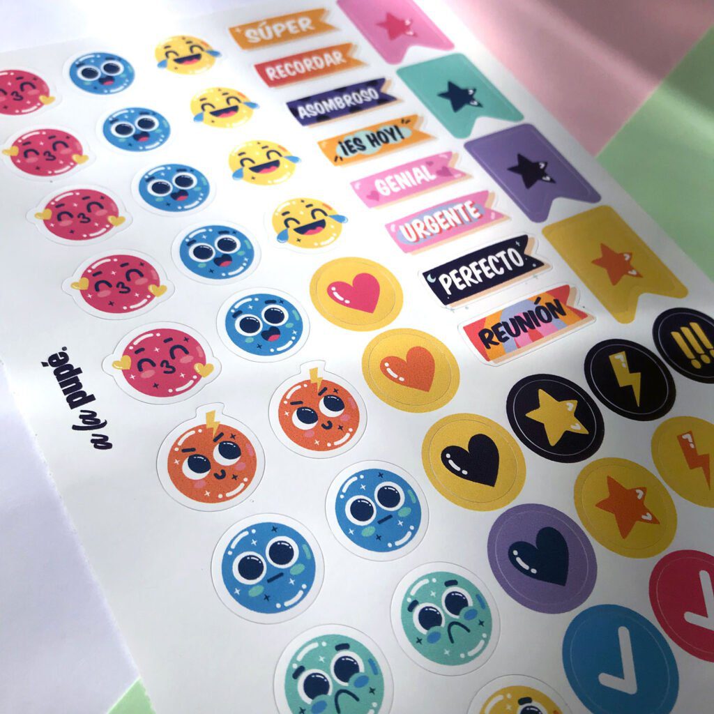 Plancha de stickers #2 - A la pupé