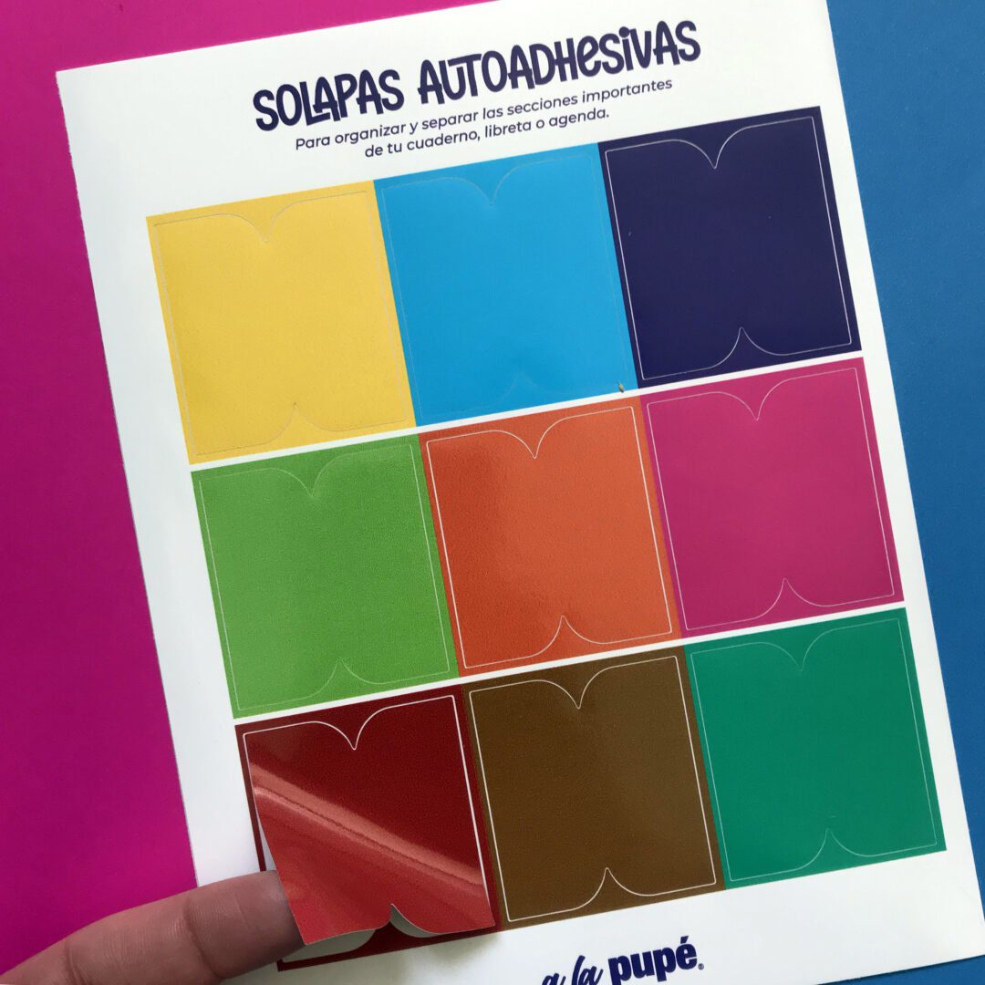 Solapas autoadhesivas color lisas #1 - A la pupé