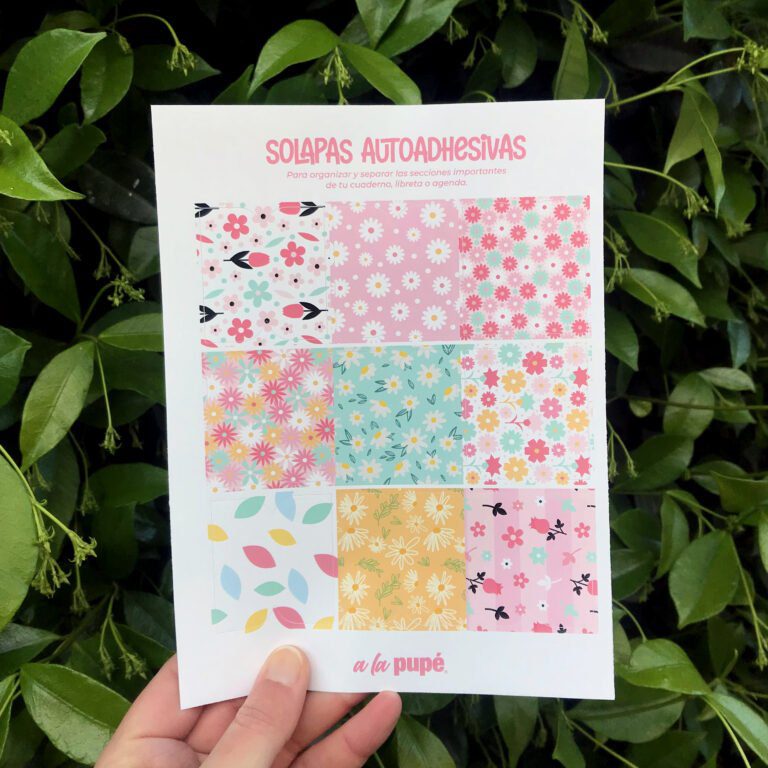 Solapas autoadhesivas flores #2 - A la pupé